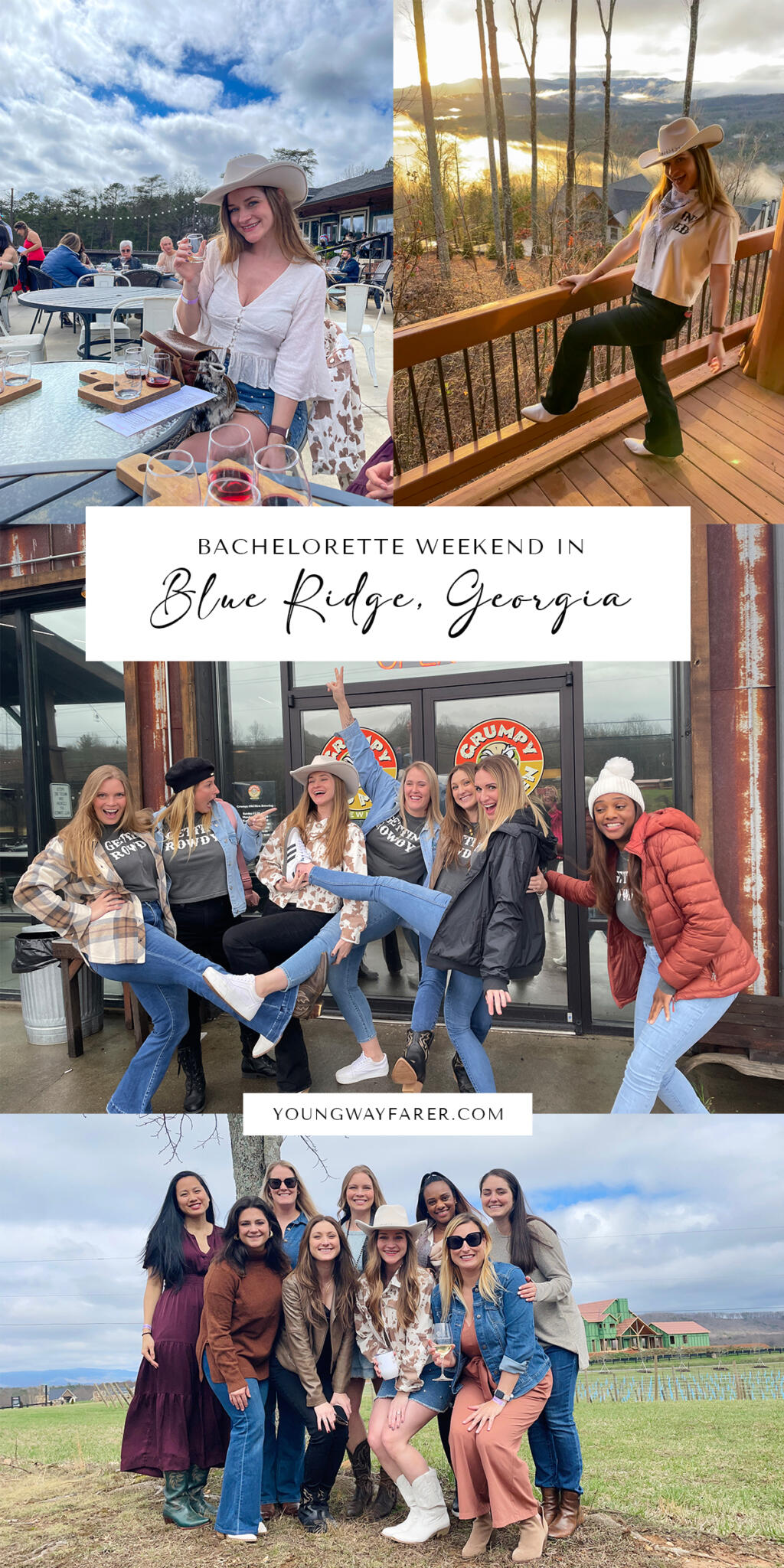 Bachelorette Weekend in Blue Ridge, Georgia • Young Wayfarer